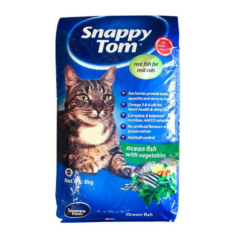 Snappy Tom Cat Dry Food Ocean Fish with Vegetables 8kg – S&S Pet Shop