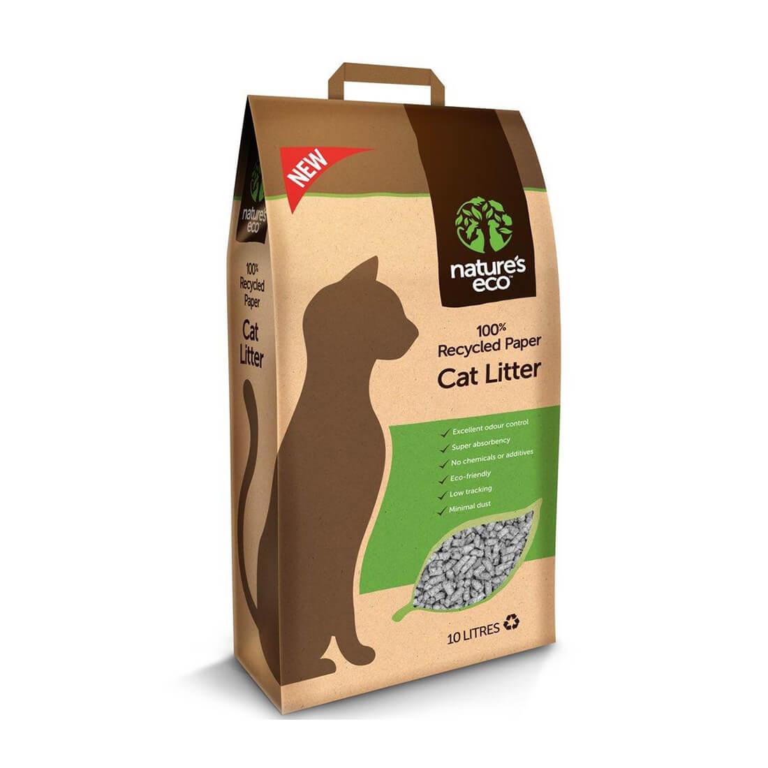 Nature’s Eco Cat Litter Recycled Paper 30L – S&S Pet Shop